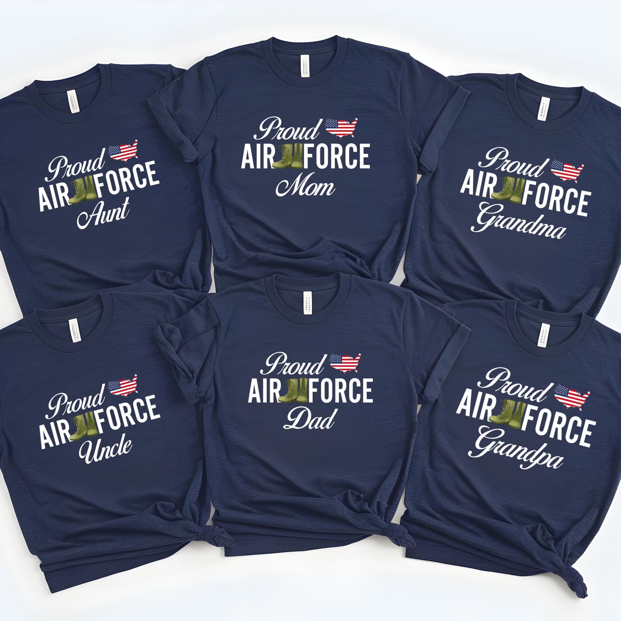 Personalized Proud Air Force Family Shirt, Military Graduation Gift - Etsy