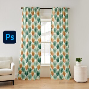 Minimal Curtain Mockup - Photoshop PSD File - Etsy