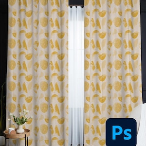 Curtain Mockup - Photoshop PSD File - Etsy