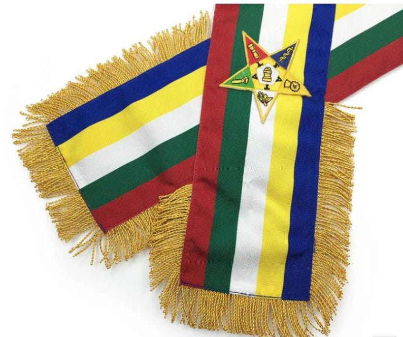 Masonic Order of Eastern Star OES Sash set of 5 Sashes - Etsy UK