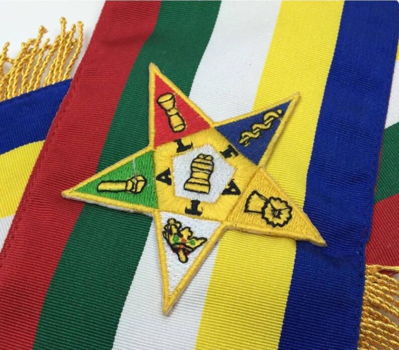 Masonic Order of Eastern Star OES Sash set of 5 Sashes - Etsy UK