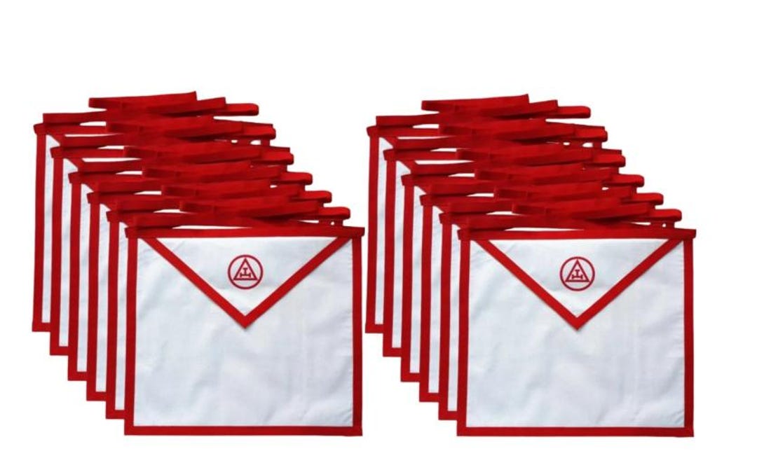 Masonic Royal Arch White Cotton Duck Cloth Member Aprons Pack of 12 - Etsy