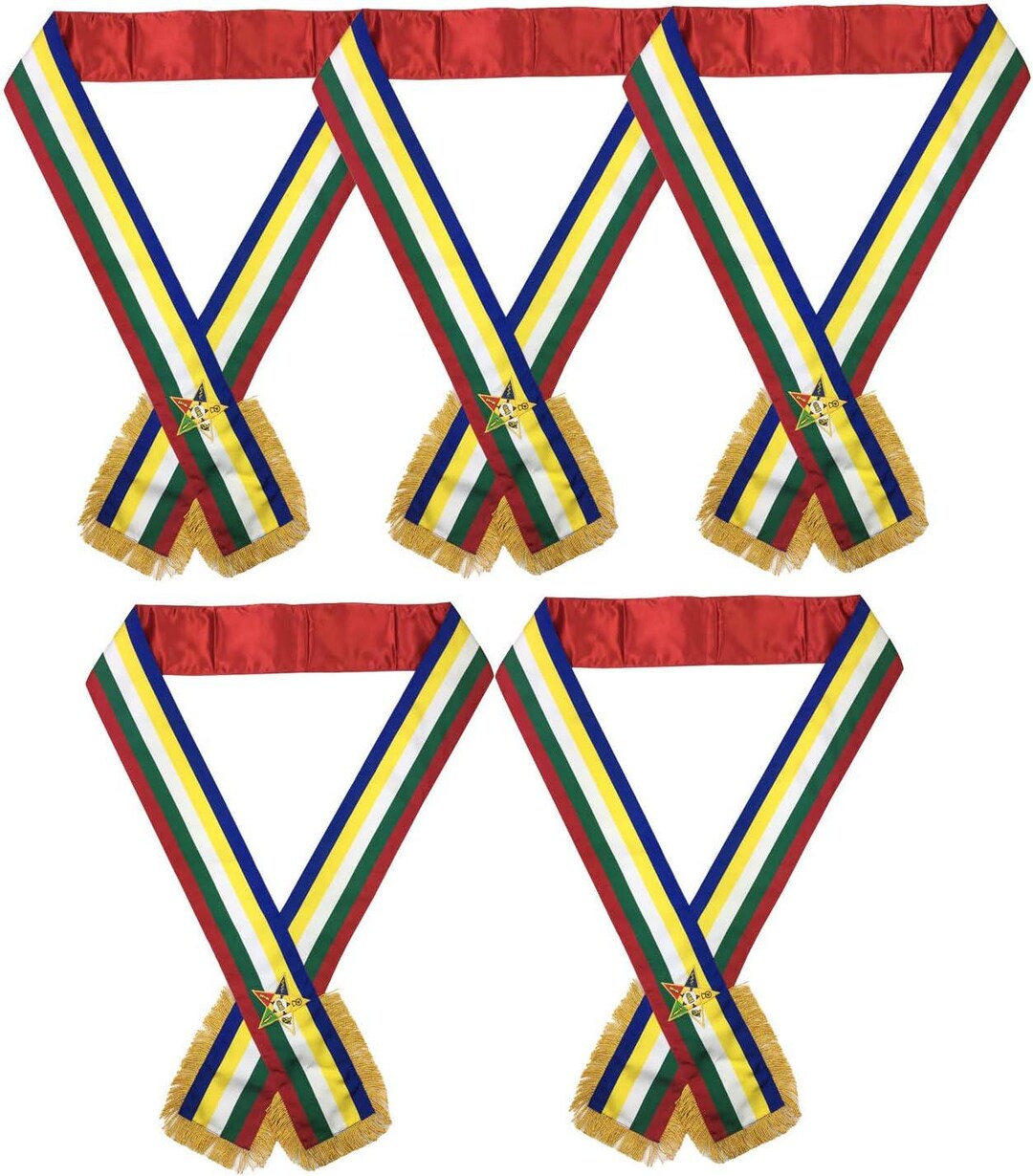 Masonic Order of Eastern Star OES Sash set of 5 Sashes - Etsy UK