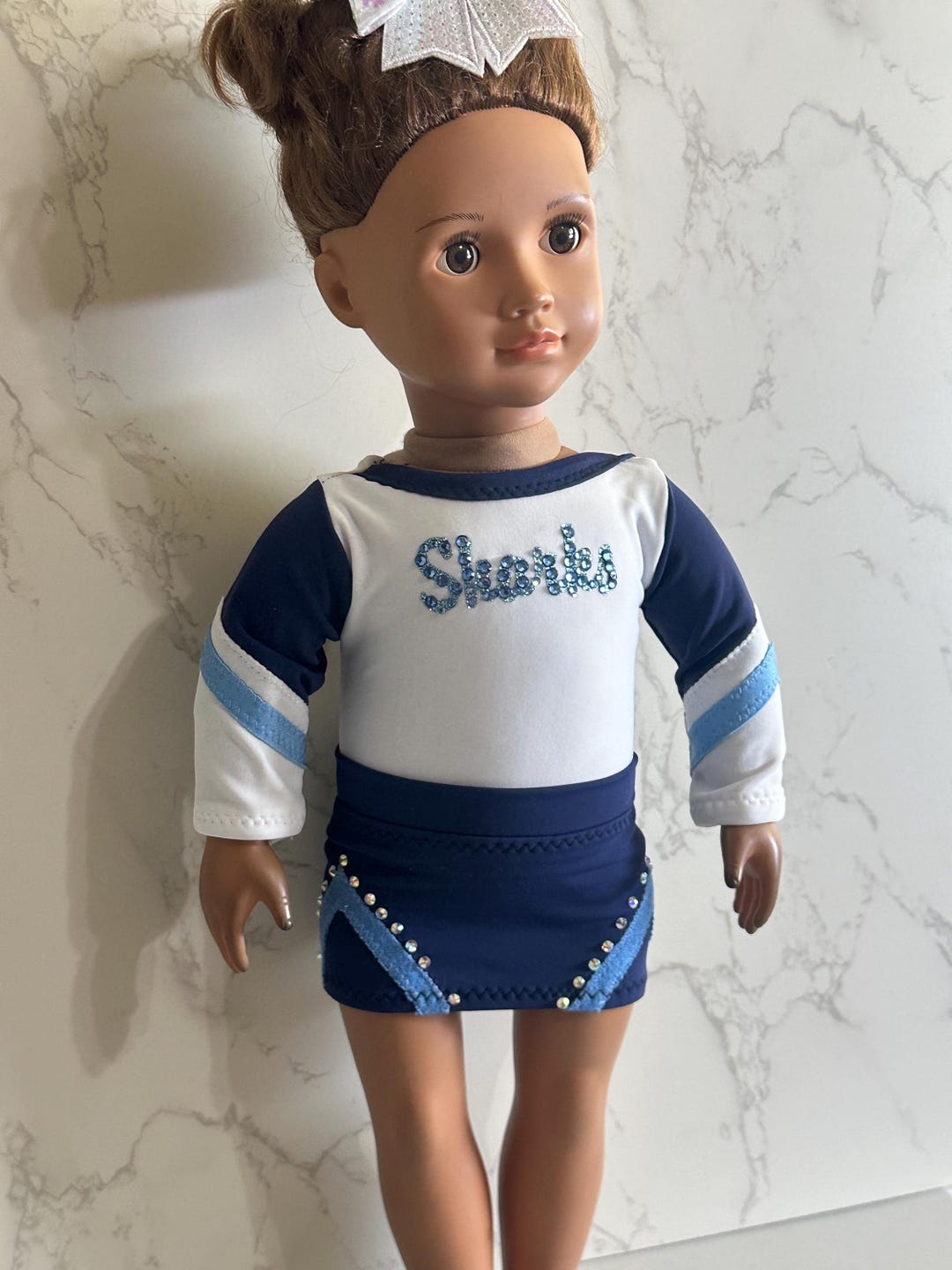 Clearance Sale Sharks Allstar All Star Cheer Uniform for American Girl ...