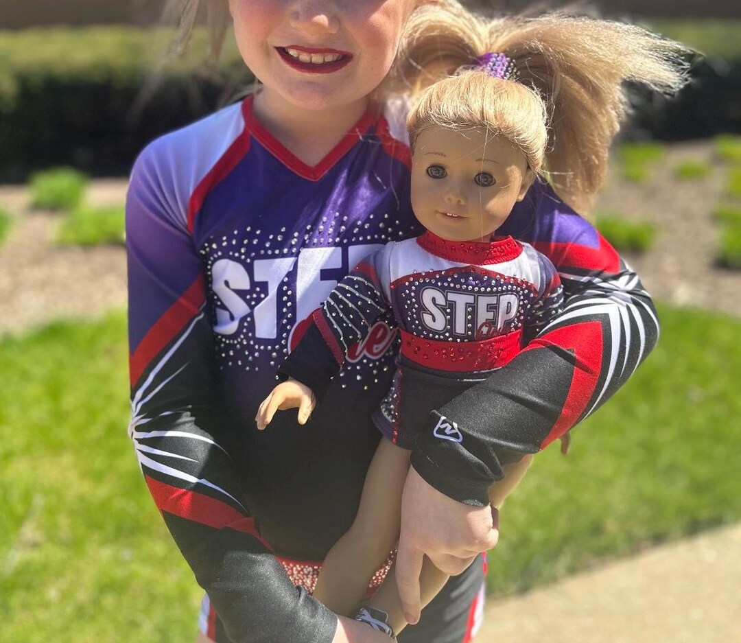 Step One Cheer Uniform for American Girl Doll 18” - Front and Back ...