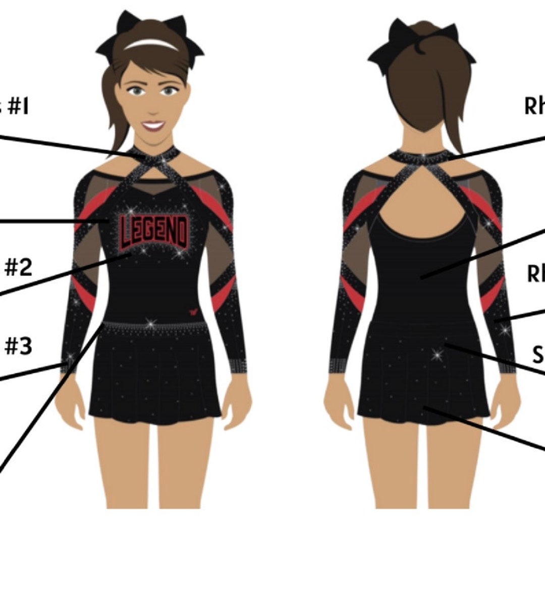 Caliber Cheer Uniform for American Girl Doll - Etsy