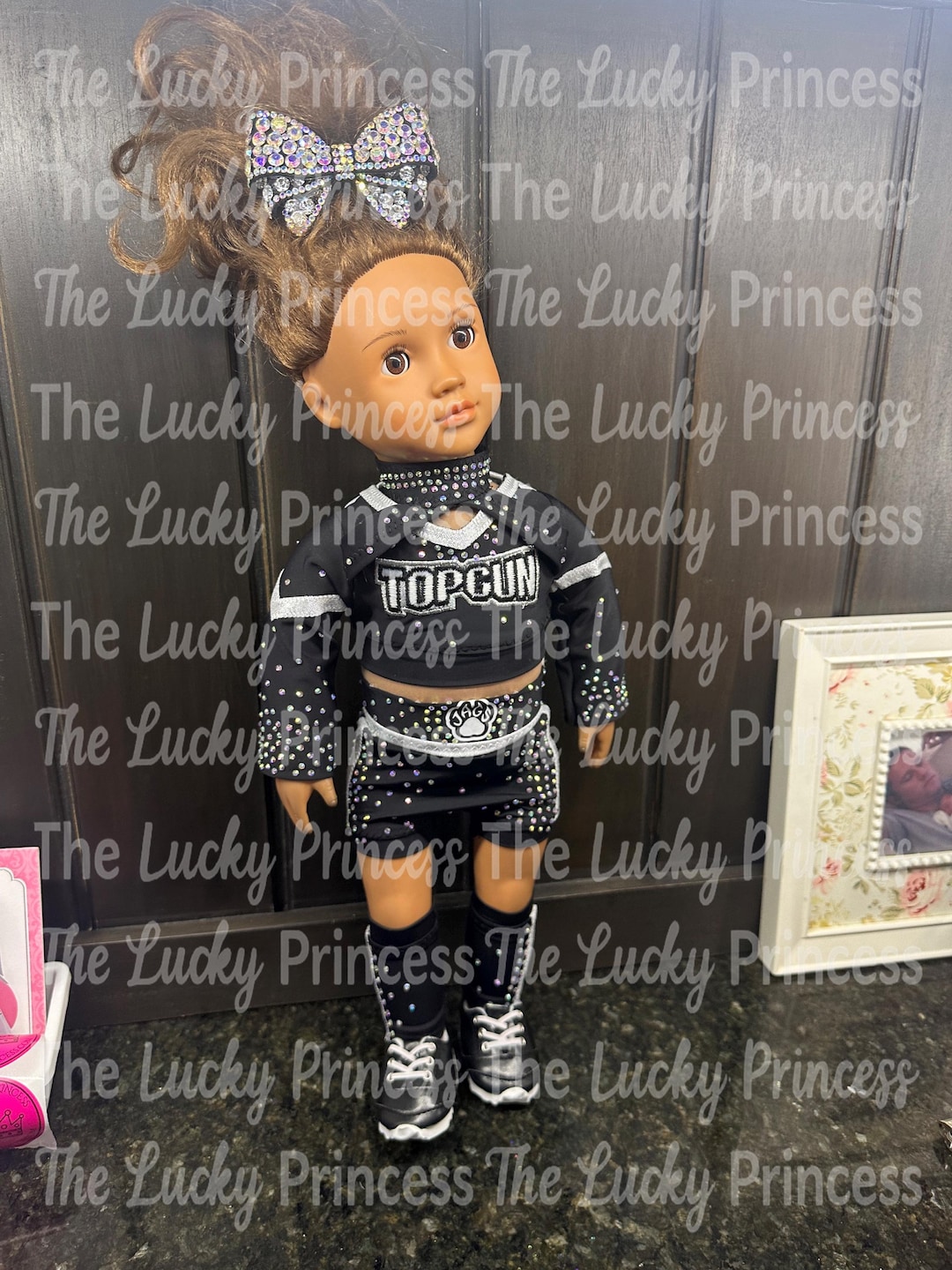 Ready to Ship ! Elite 2026 Embroidered Silver Top Gun Cheer Uniform ...