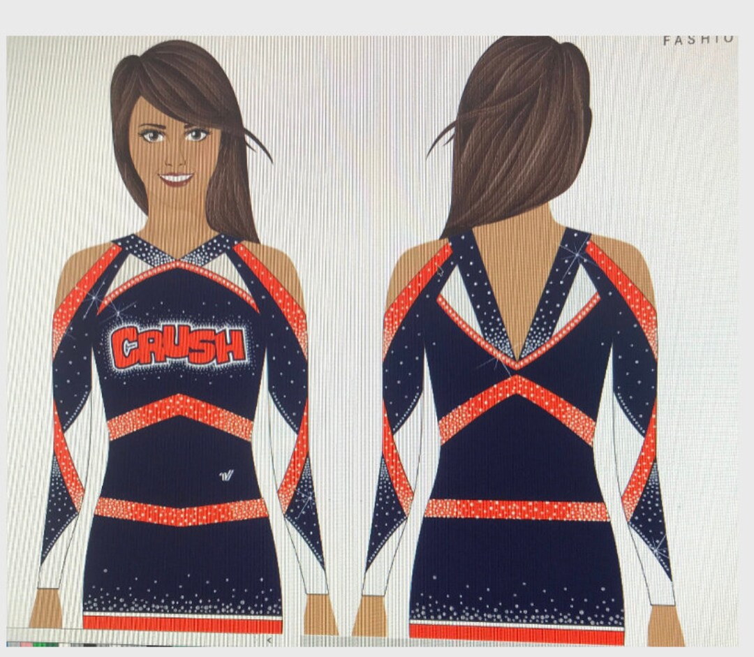 Custom Crush Uniform With Bow for 18” Cheer American Girl Our ...