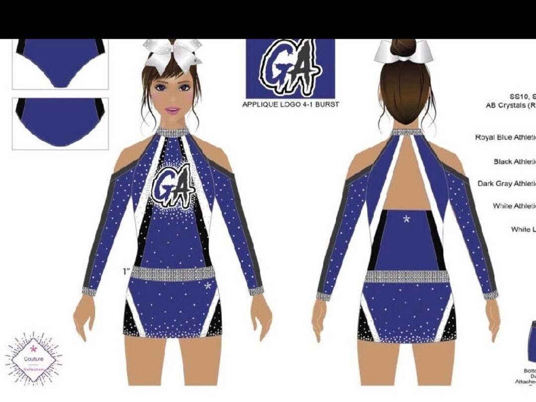 Genesis Athletix Uniform With new GA Logo Cheer Doll Uniform for ...