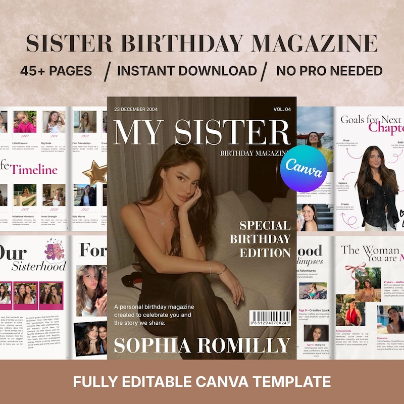 Custom Sister Photo Book - Etsy