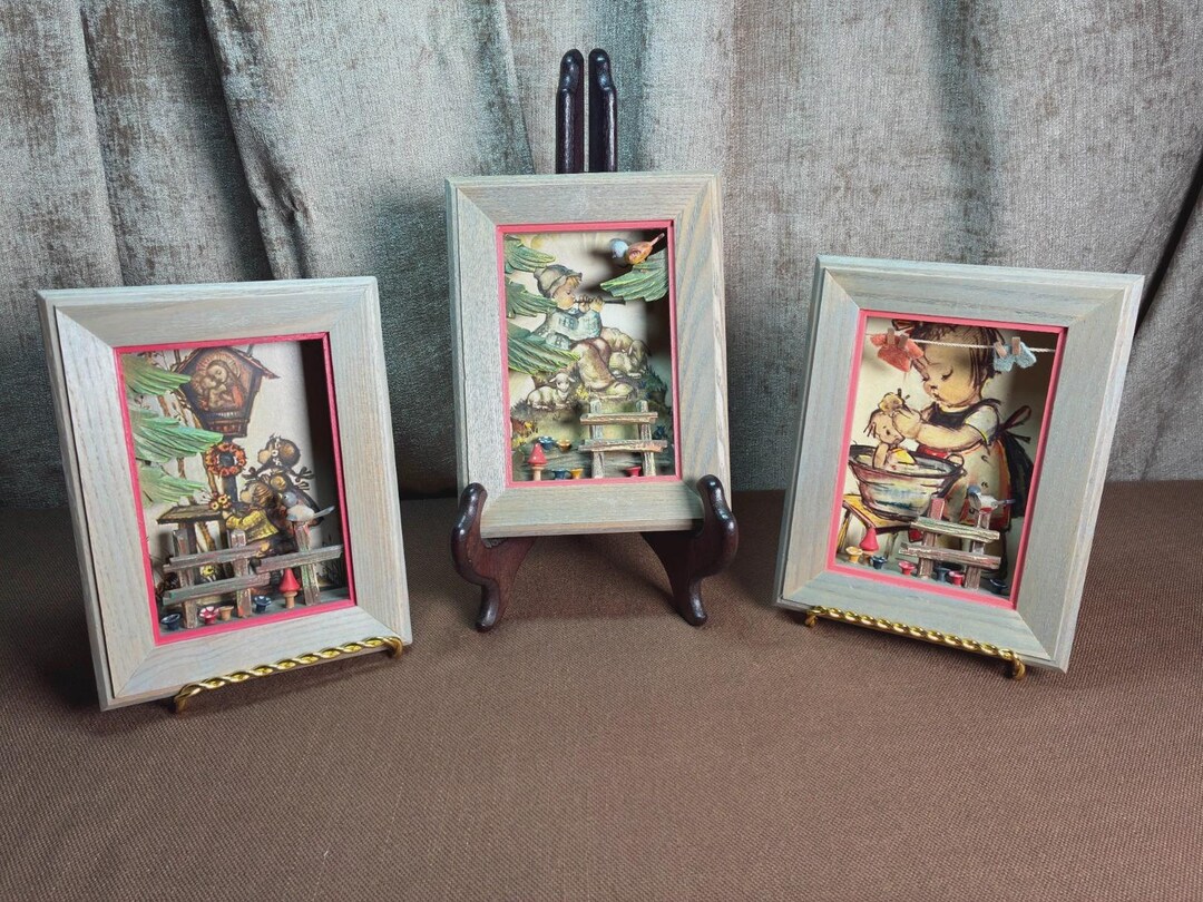 Hummel Shadow Boxes (set of 3) - Etsy
