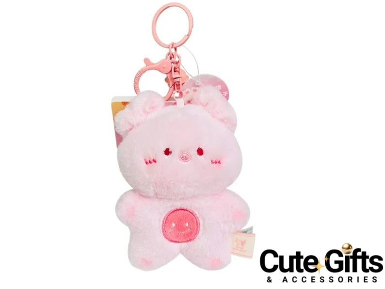 Cute Bunny Plush Keychain | Stuffed Animal Backpack Pendant | Soft ...
