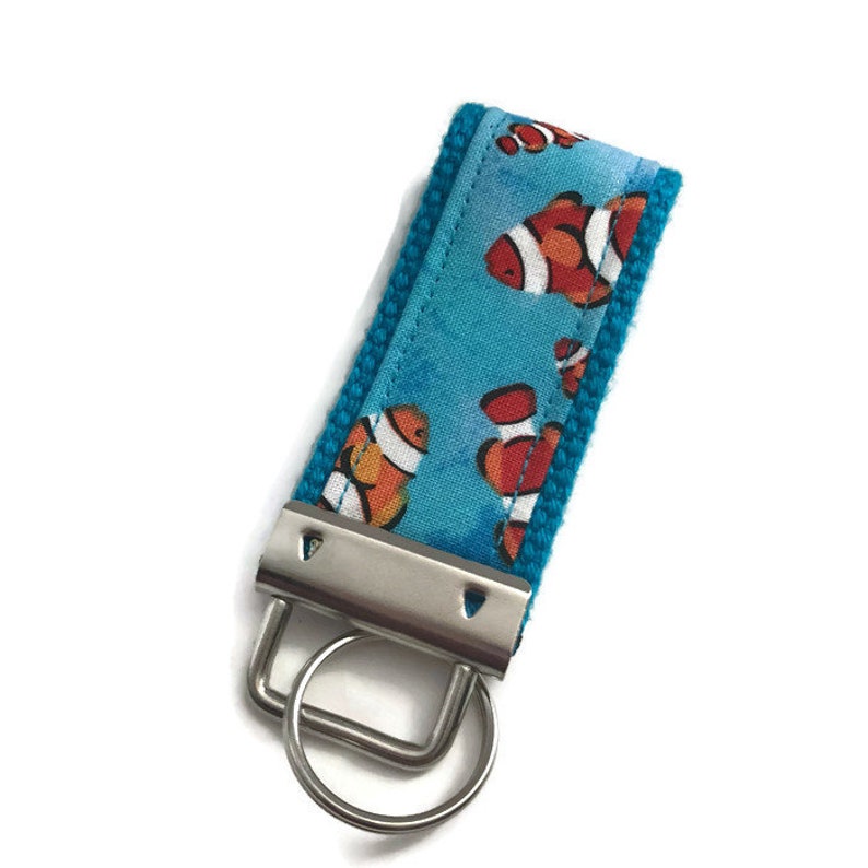 Mini Key Fob, Blue, Orange, Green, Fish, Nemo - Etsy