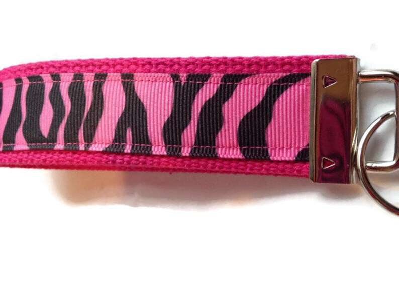 Key Fob Hot Pink Zebra Print - Etsy