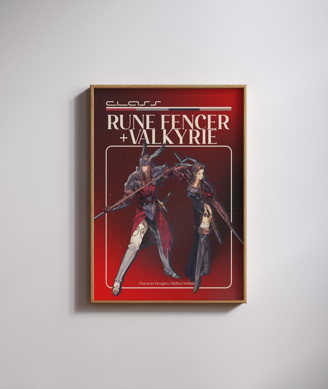 Rune Fence and Valkyrie 2 in 1 | Tactics Ogre, Minimalist Game Print ...