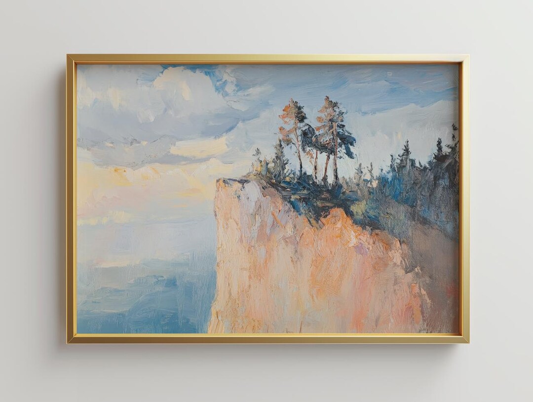 Cliffside Canyon Fine Art Print | Large Wall Art Gift | Landscape ...