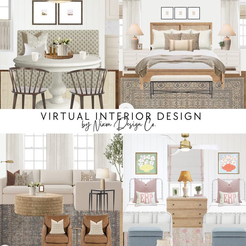 Virtual Interior Design Package - Custom Room Design, Moodboard and ...