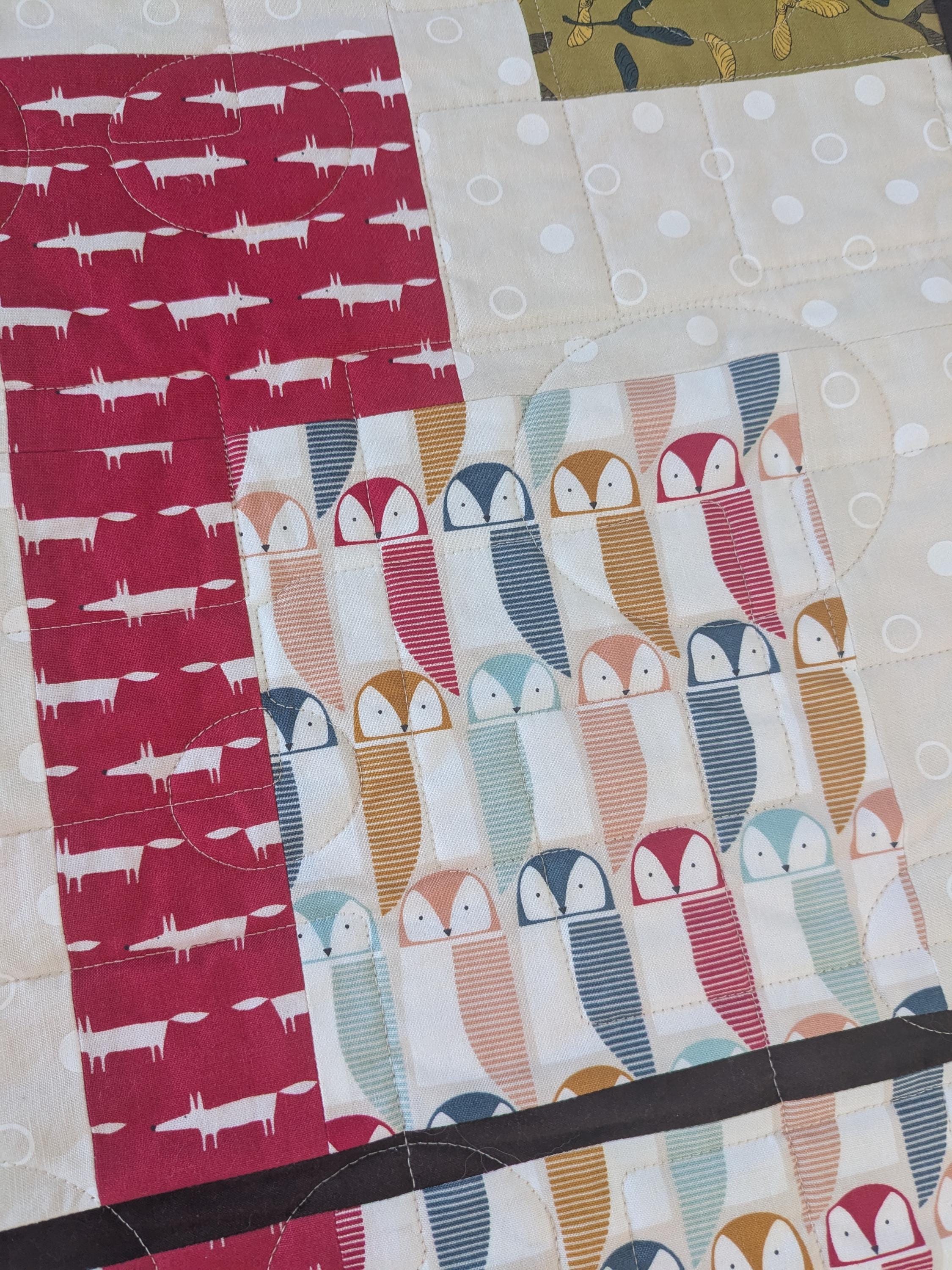 Bright, Modern Handmade Patchwork Quilt for Animal Lovers of All Ages ...