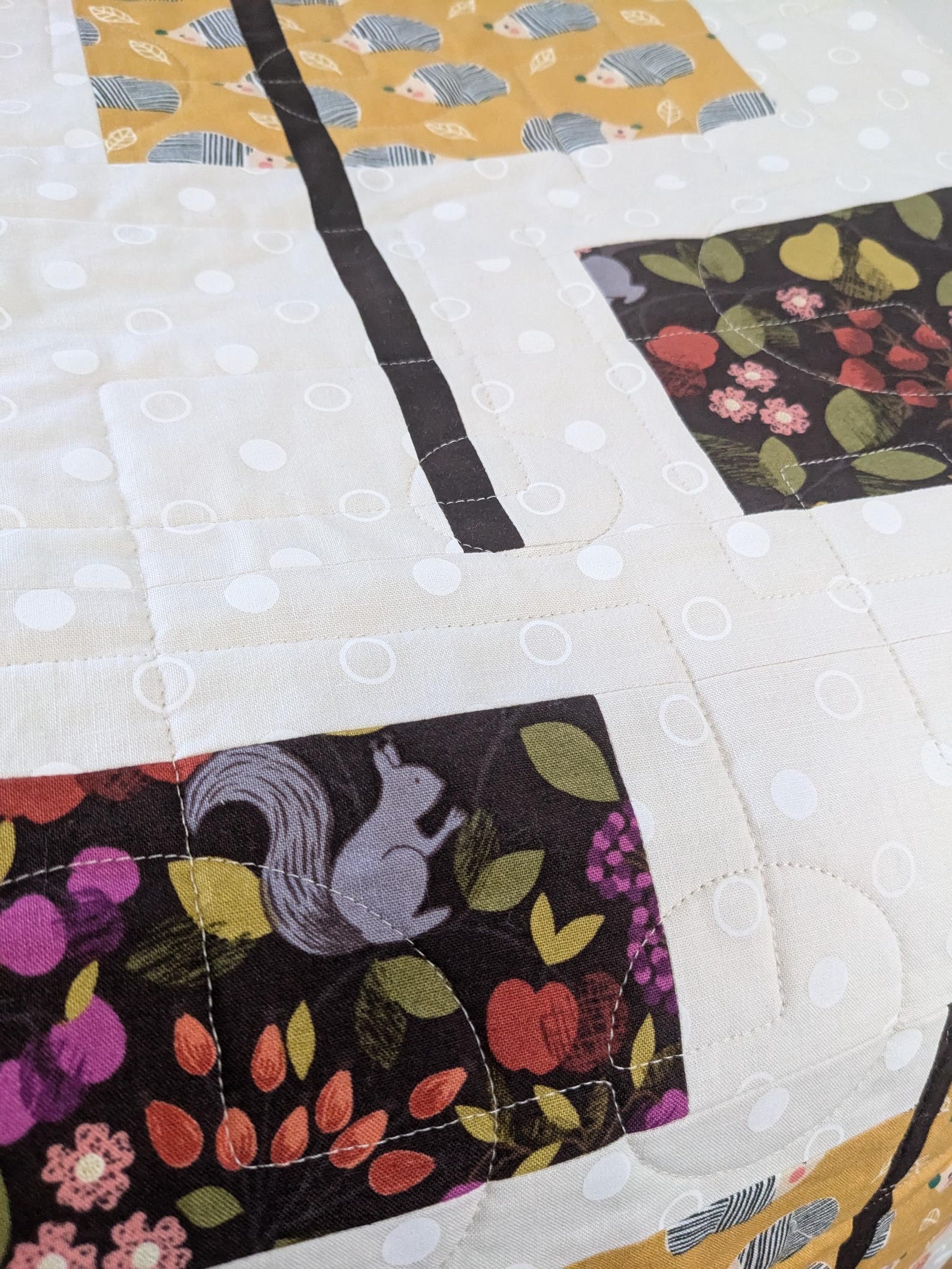 Bright, Modern Handmade Patchwork Quilt for Animal Lovers of All Ages ...
