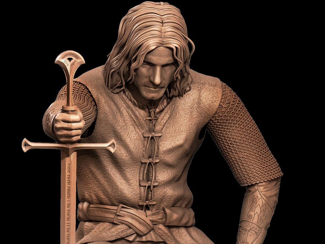 Aragorn Fantasy Fan Art. CA3D Figures 1/12-1/4 Scale Figurine Kits ...