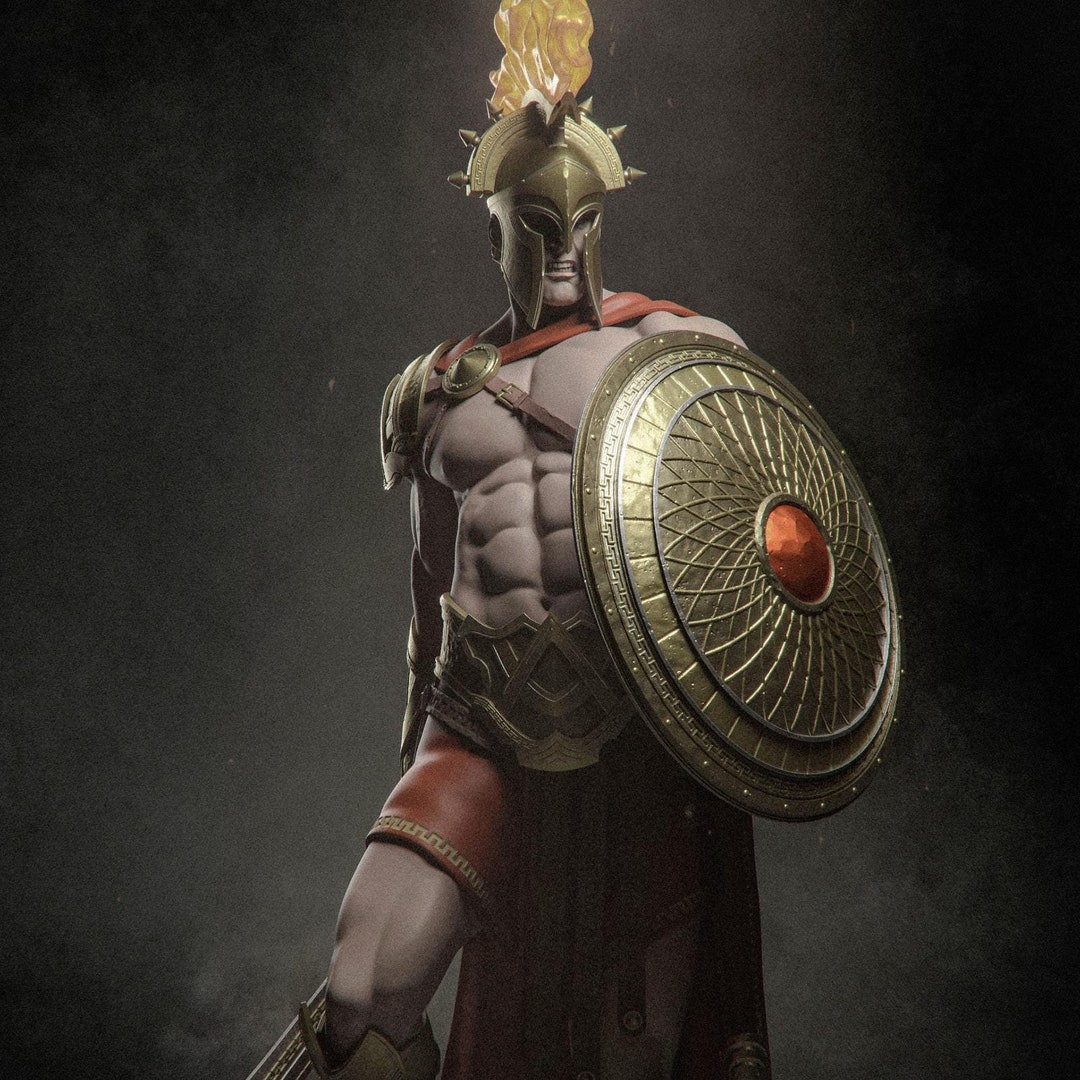 Ares Greek God. CA3D Figures 1/12-1/4 Scale Figurine Kits. Unpainted ...