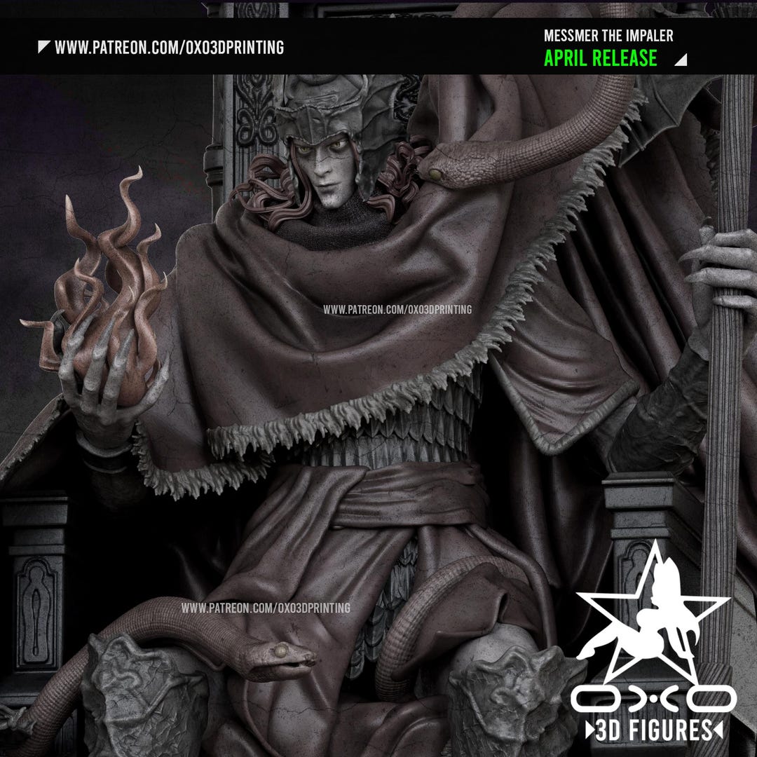 The Impaler King Fan Art Figurine Kit. OXO3D Waifu Figurine Kit ...