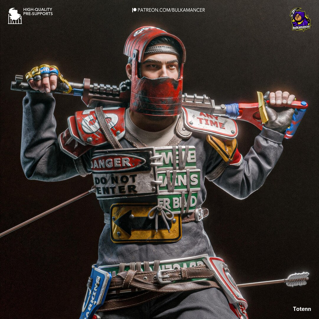 Survivor Rust Fan Art Figurine Kit. Bulkamancer 240mm Scale Figurine ...