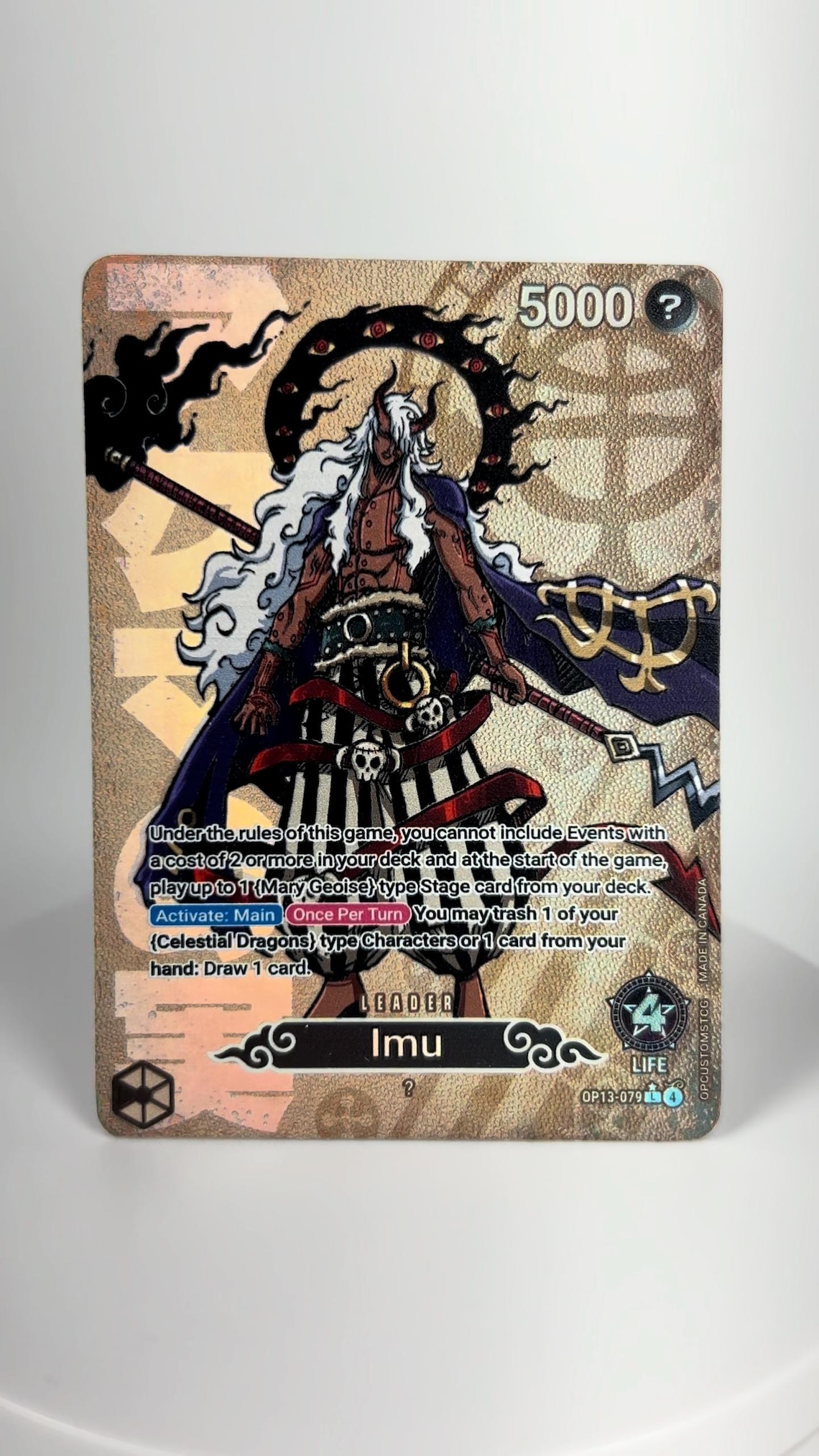 Op13 Nerona Imu Custom Leader Card - Etsy