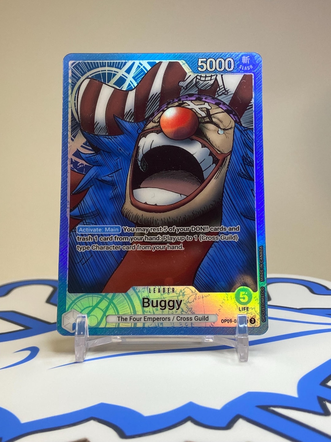 OP09 Buggy Custom Textured Alt Art Leader - Etsy