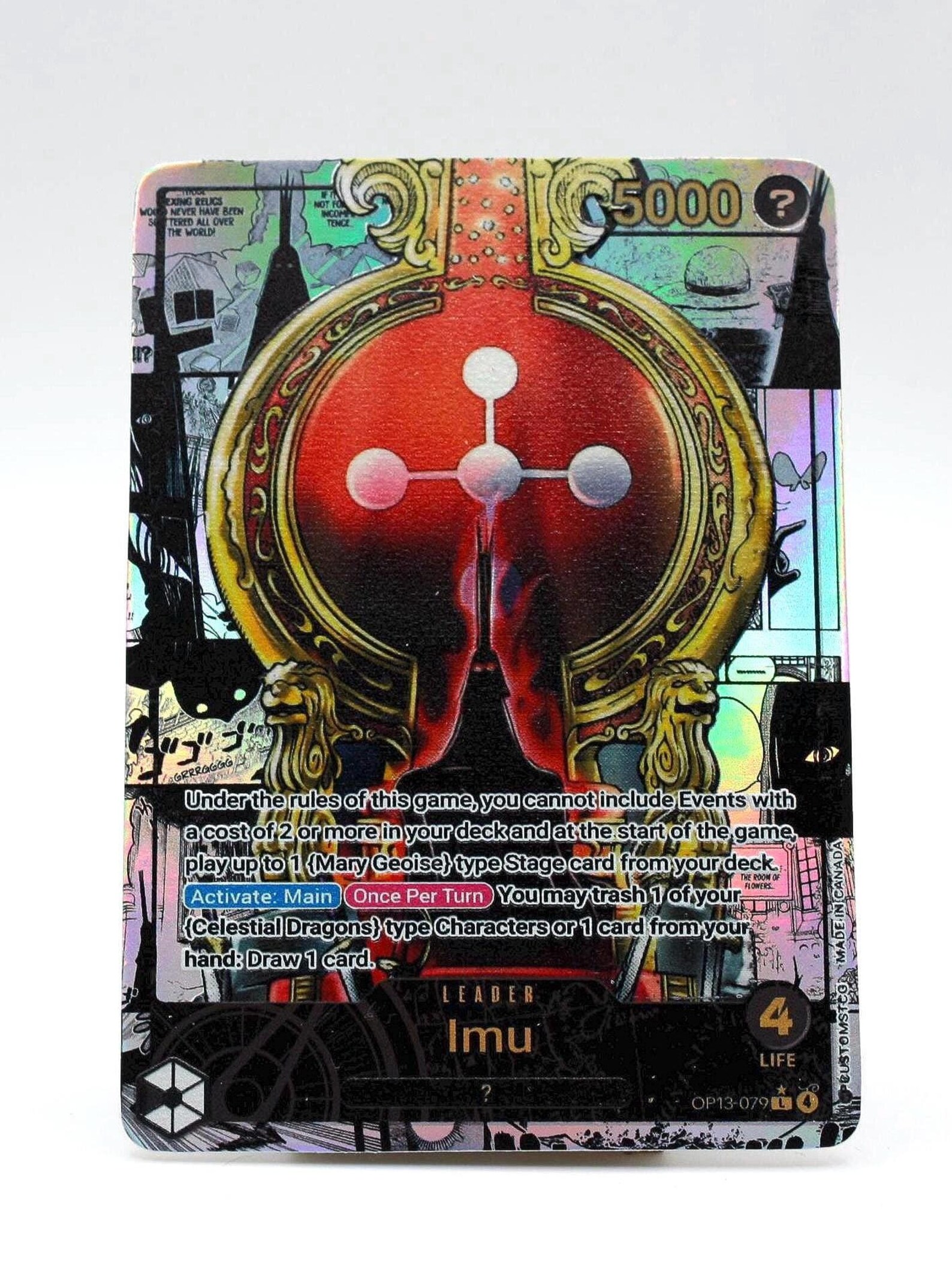 OP13 Imu Manga Rare Leader TCG Proxy Card - Etsy