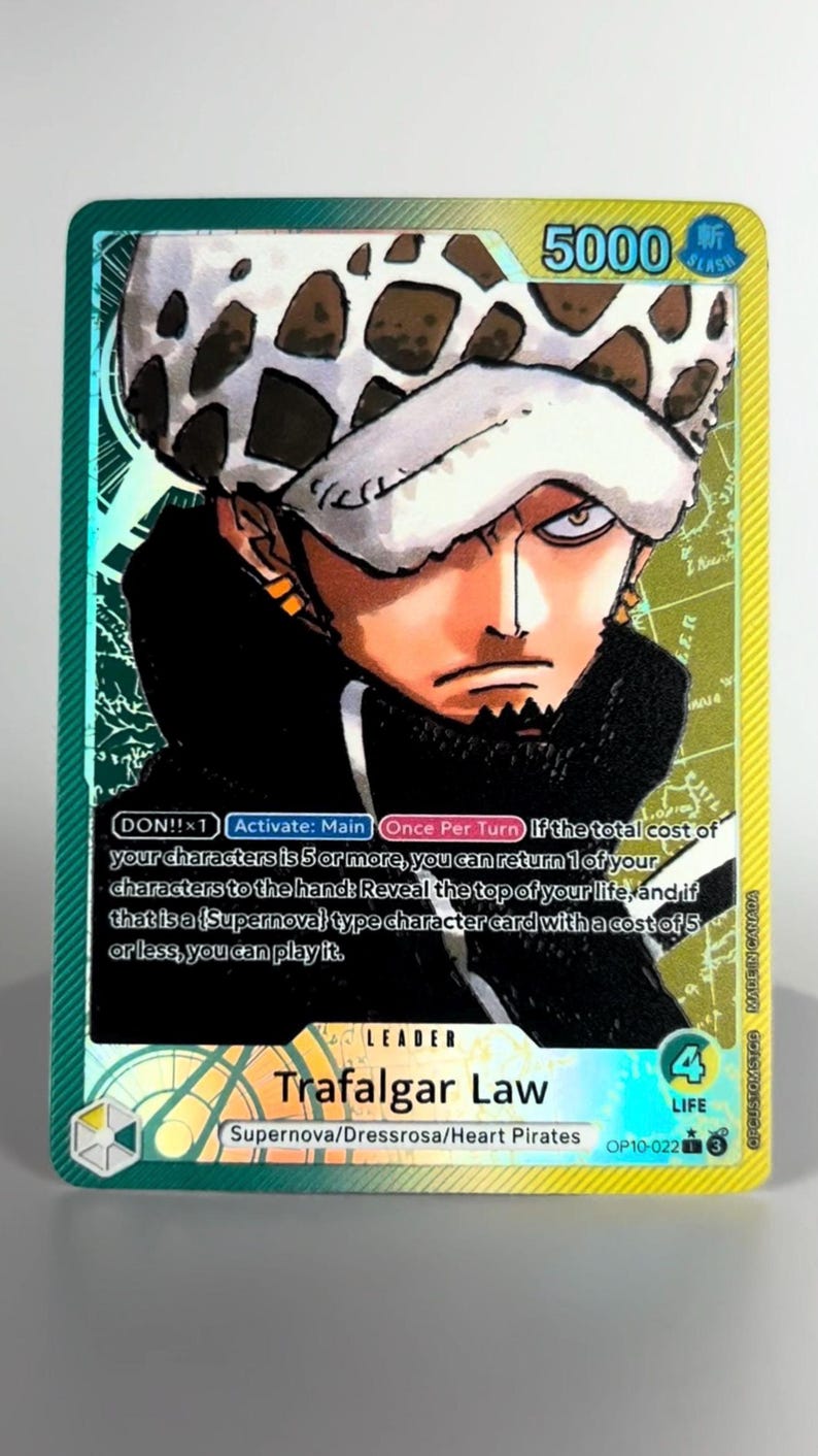 Trafalgar Law Leader Card Custom Alt Art - Etsy