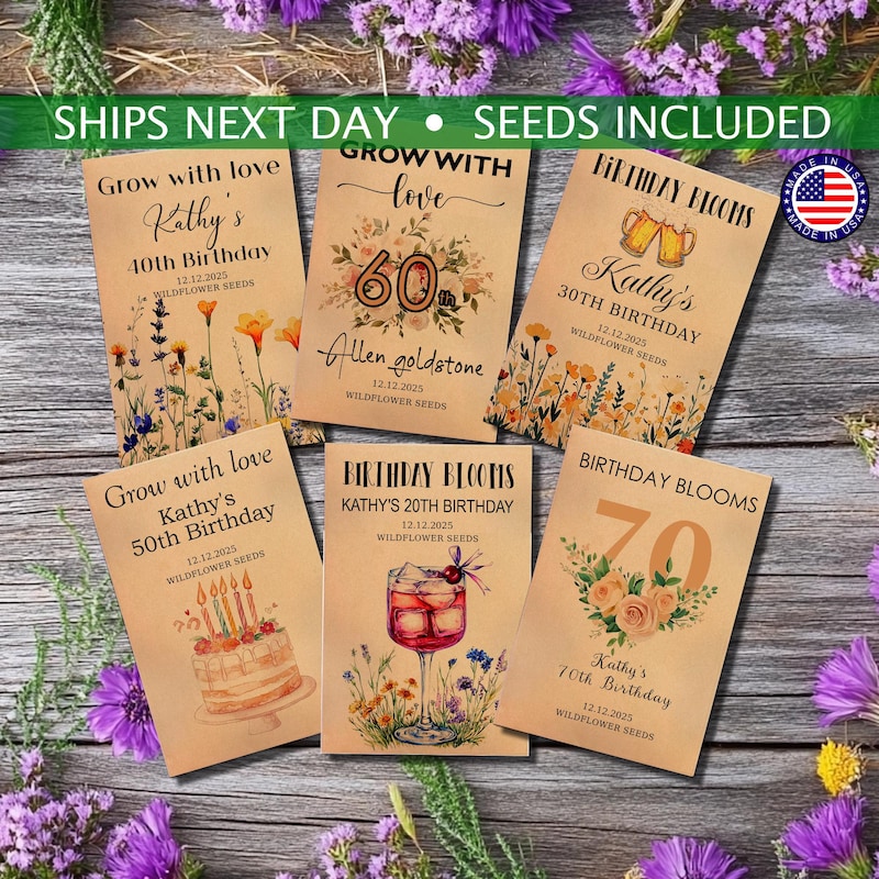 Seed Packet Favors - Etsy