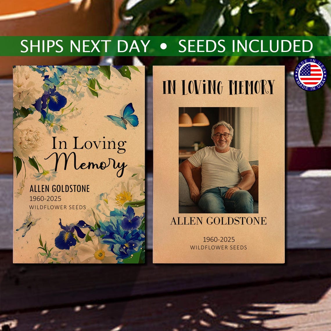 25 BULK in Loving Memory Wildflower Seed Packets/memorial Favors ...