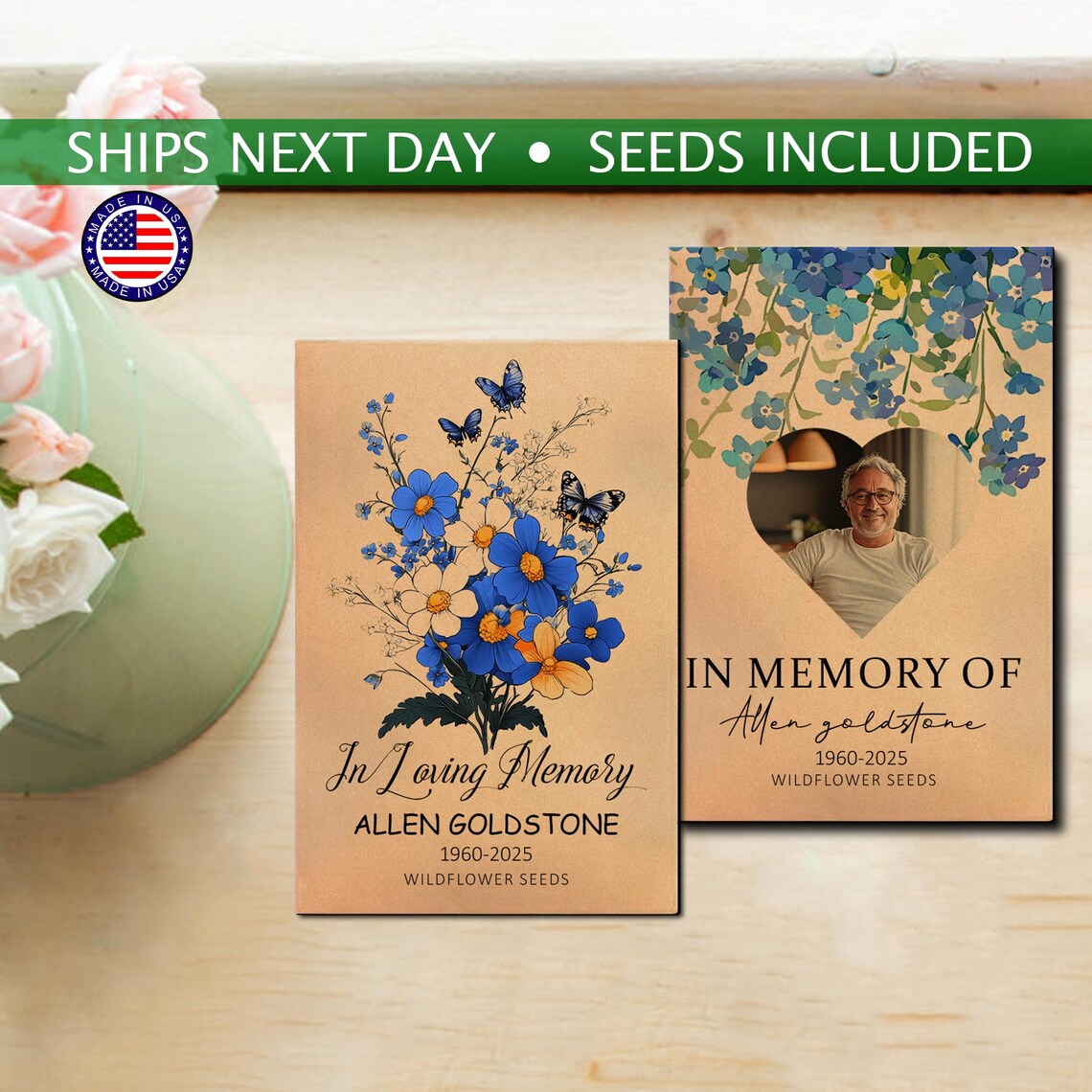 25 BULK in Loving Memory Wildflower Seed Packets/memorial Favors ...