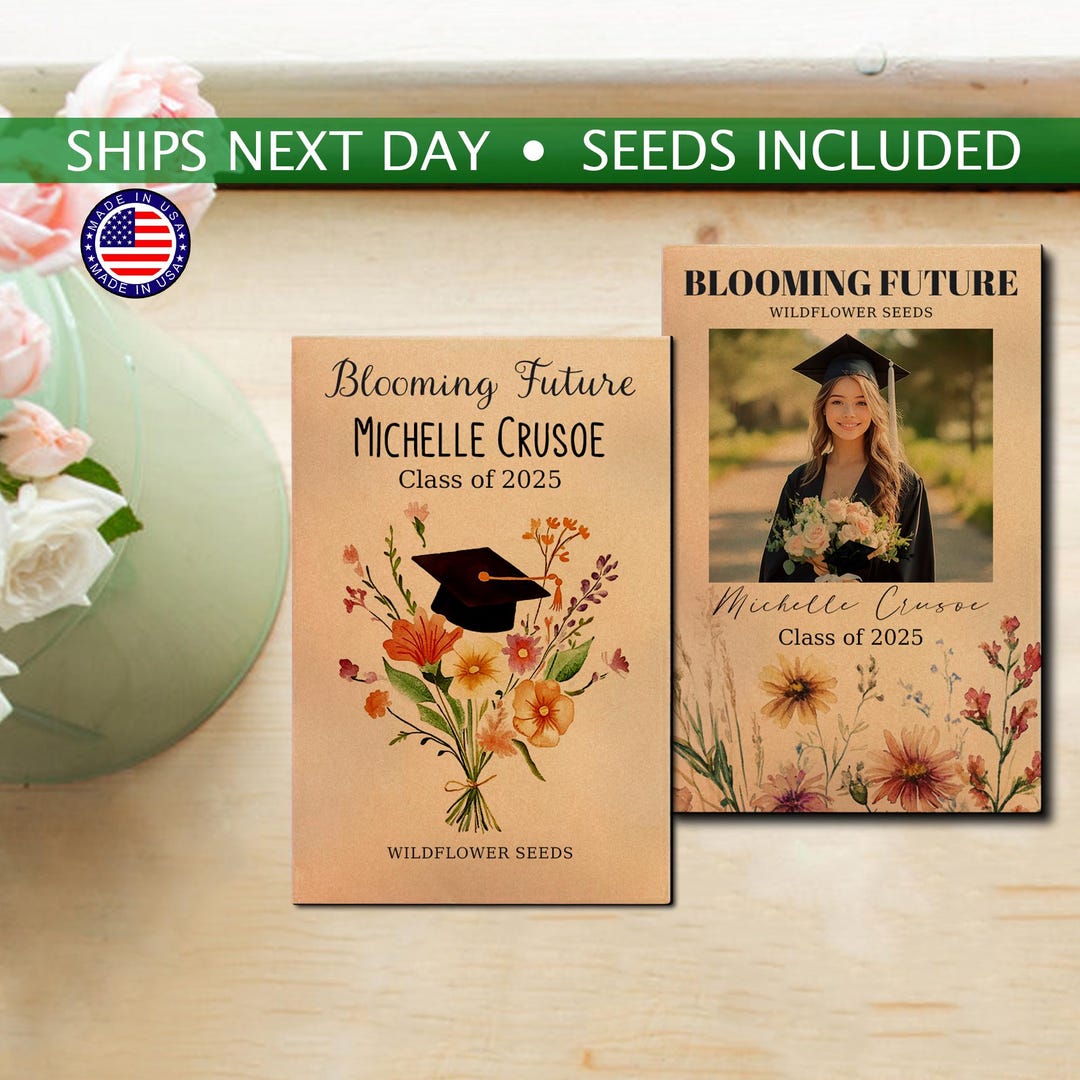 RUSH Graduation Party Favors for Guests/custom Grad School Party Seed ...
