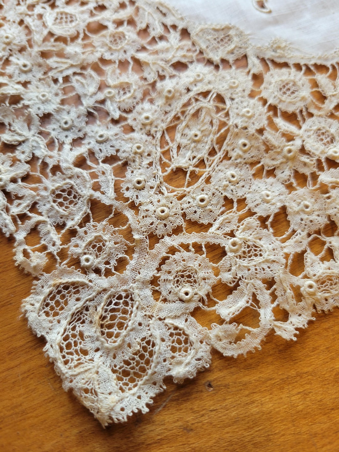 10 Piece Vintage Italian Table Linen Set With Rosaline Lace (brussels ...