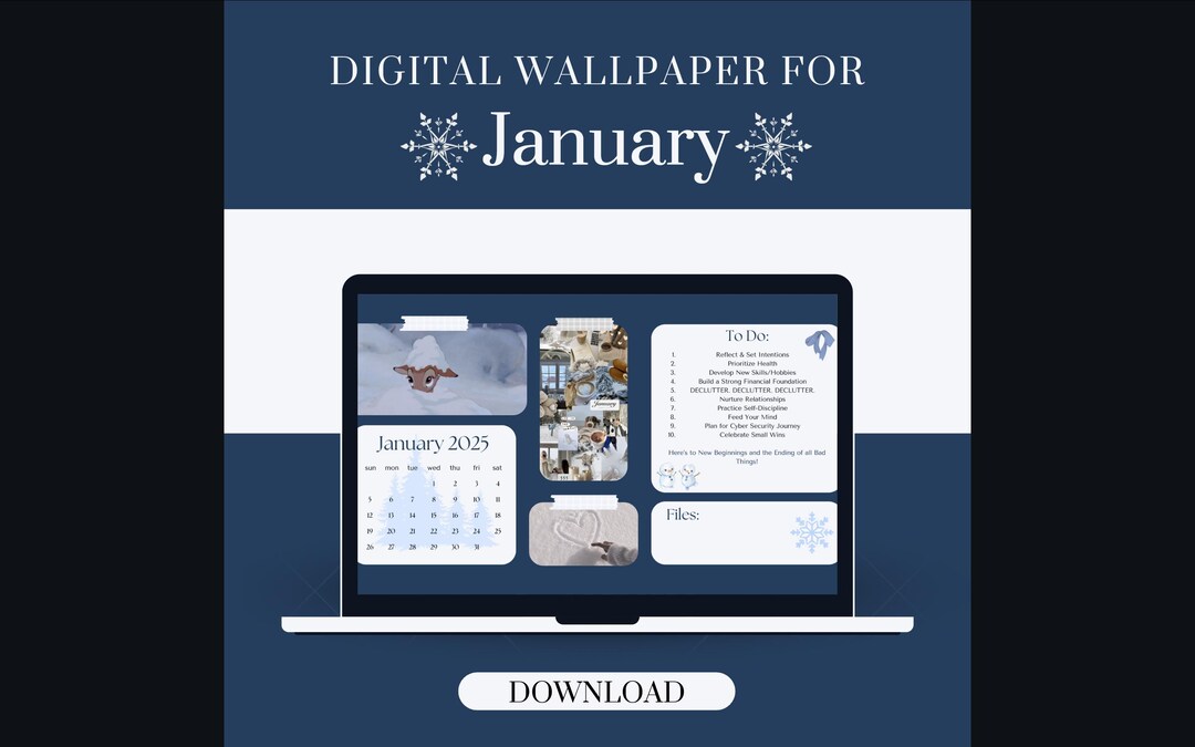 January 2025 Desktop Organizer - Etsy