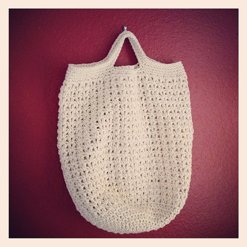 PDF Crochet Pattern Market Tote Wine Skinny Fat Bag | Etsy