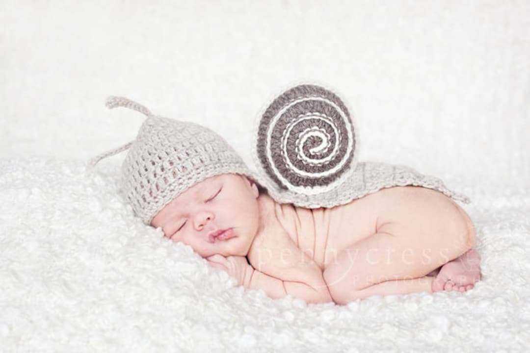 PDF Crochet Pattern - ORIGINAL Snail Shell Hat and Body Cover Crochet ...