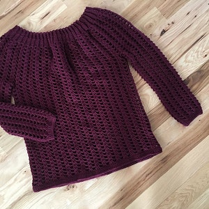 PDF Crochet Pattern - Tweed Sweater - Etsy UK