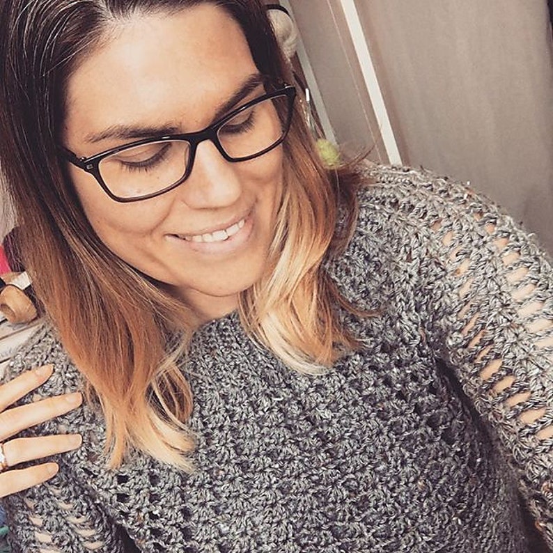 PDF Crochet Pattern - Tweed Sweater - Etsy UK