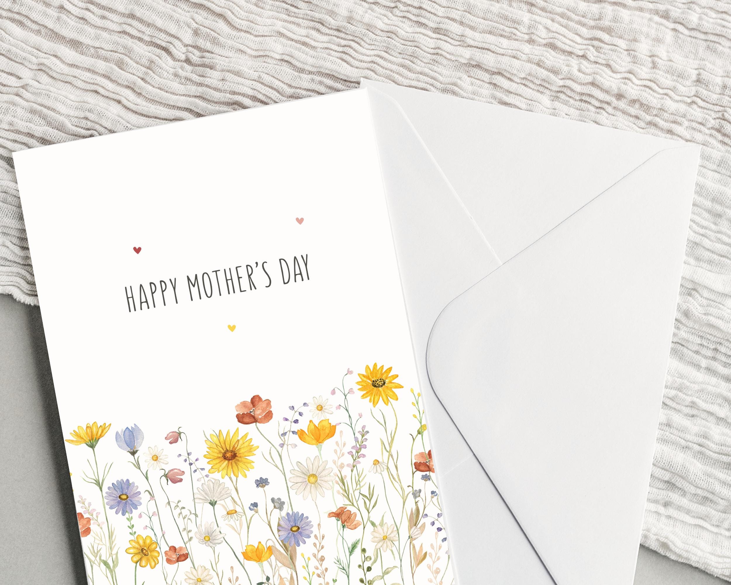 Mother’s Day Greeting Card, Printable Mother’s Day Card, Foldable ...