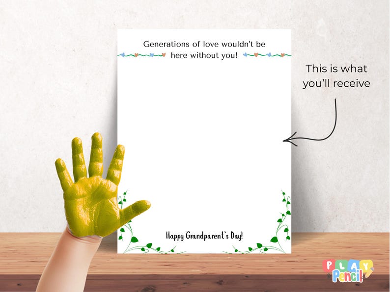 Grandparents Day Handprint Art: Generations of Love Keepsake (digital ...