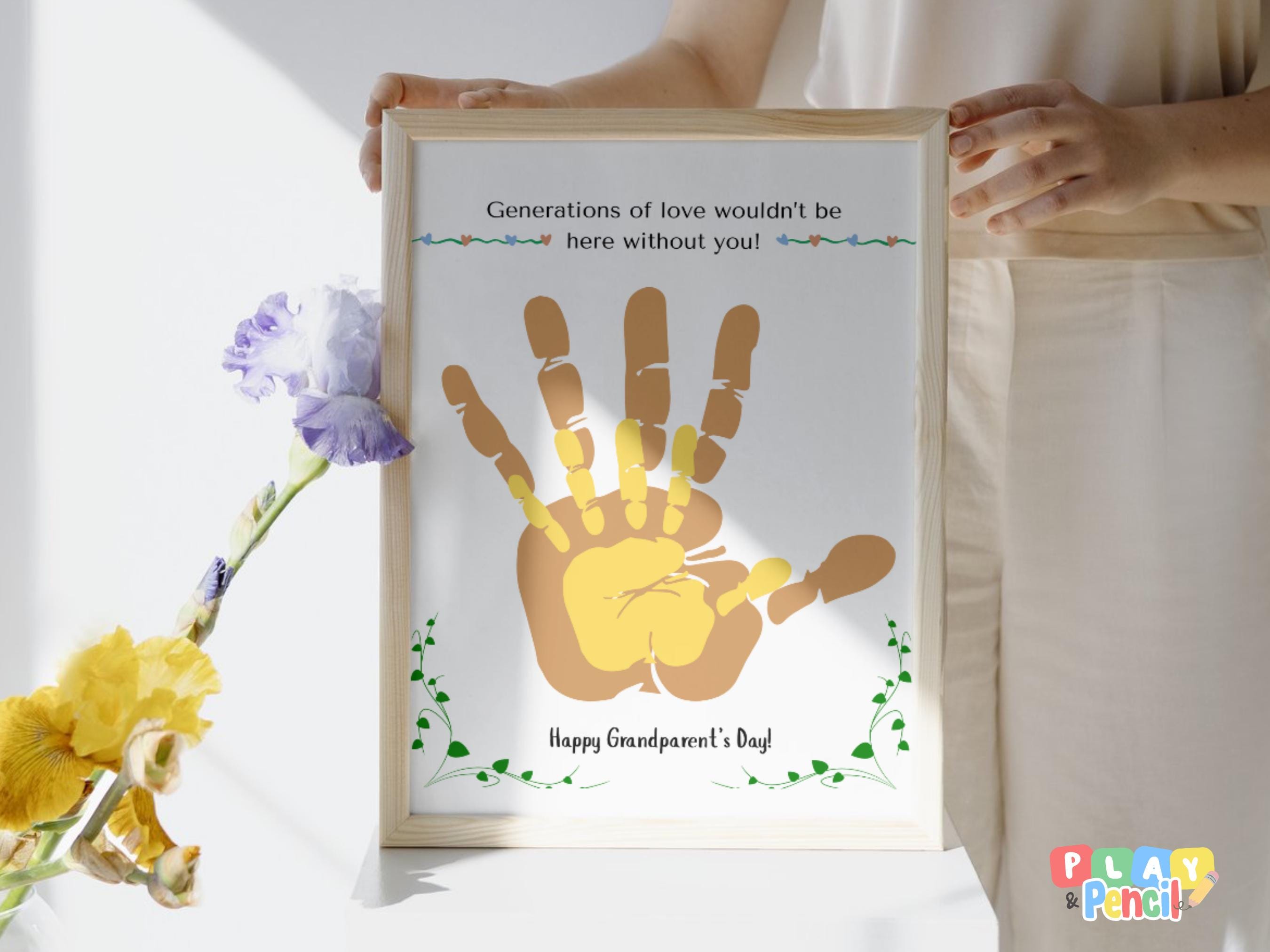 Grandparents Day Handprint Art: Generations of Love Keepsake (digital ...