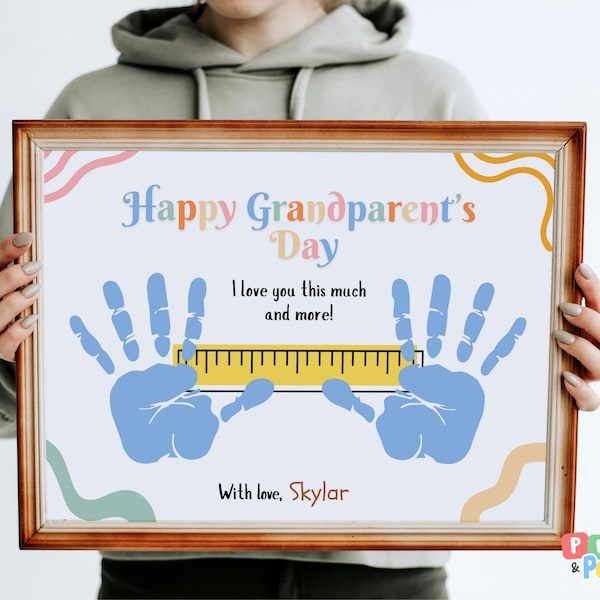 Grandparents Day Handprint Craft - Etsy