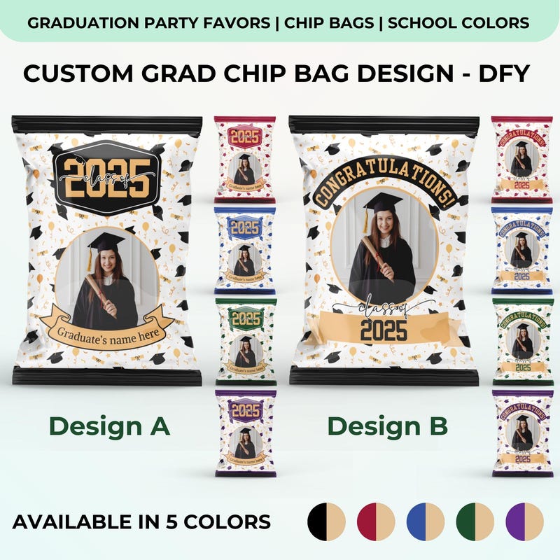 Graduation Chip Bags - Etsy