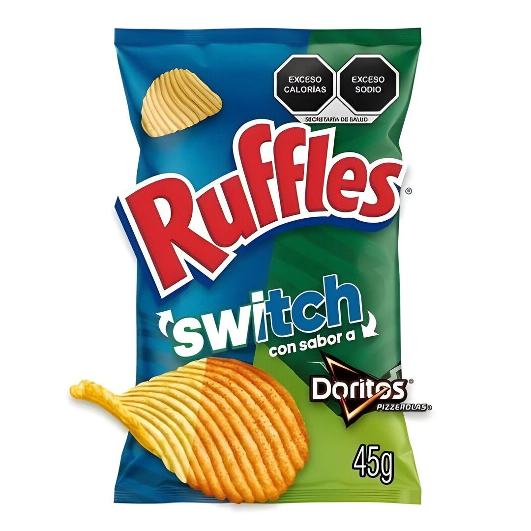 5X Ruffles Switch - SABRITAS MEXICANAS (5 Paquetes De 45g C/u) - Etsy