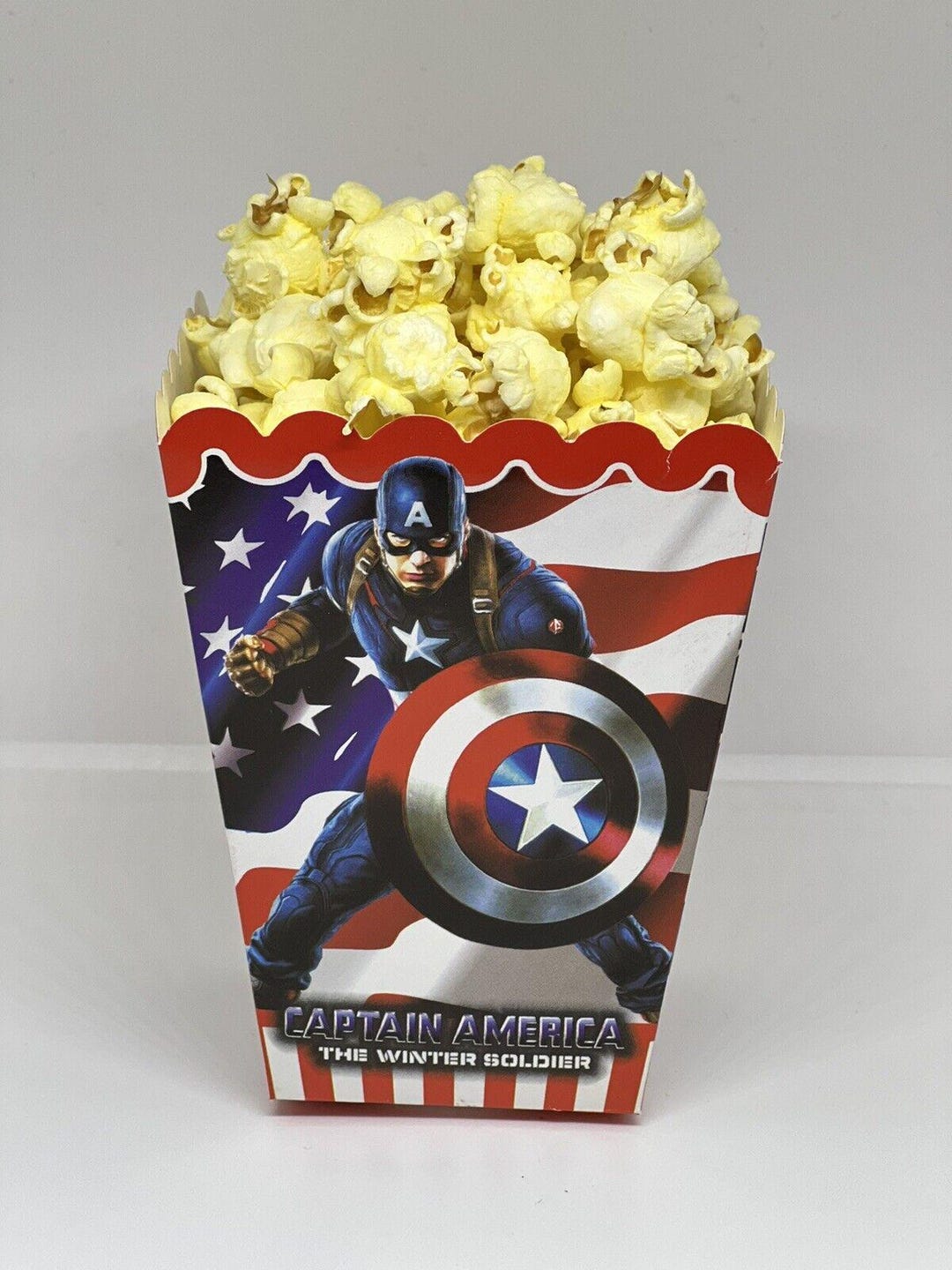 10 Ct. Pack - Captain America Popcorn Boxes / Paq. Con 10 Cajas ...