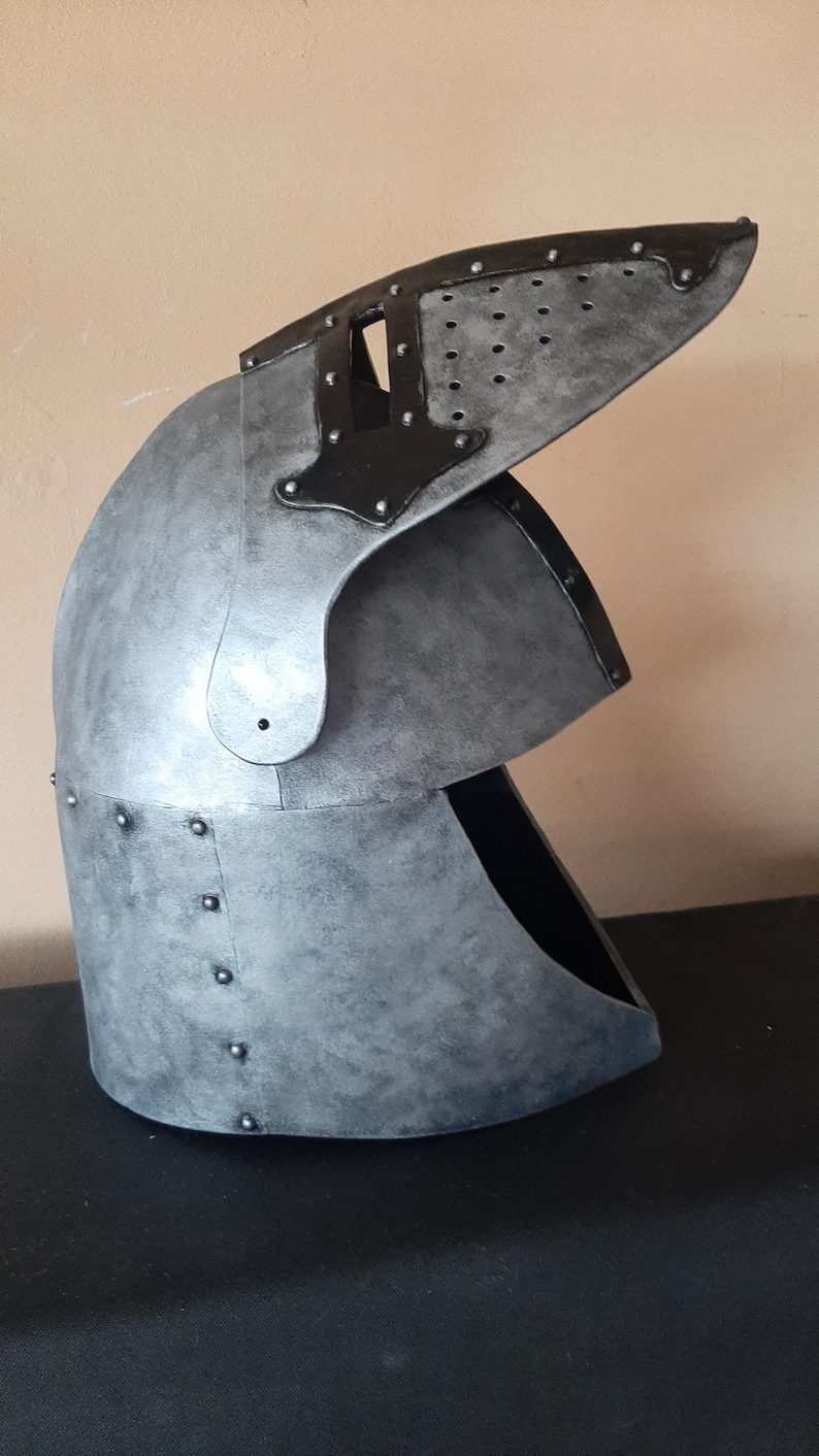 Medieval Helmet Pattern. Crusader Headpiece Blueprint. EVA Foam Helmet ...