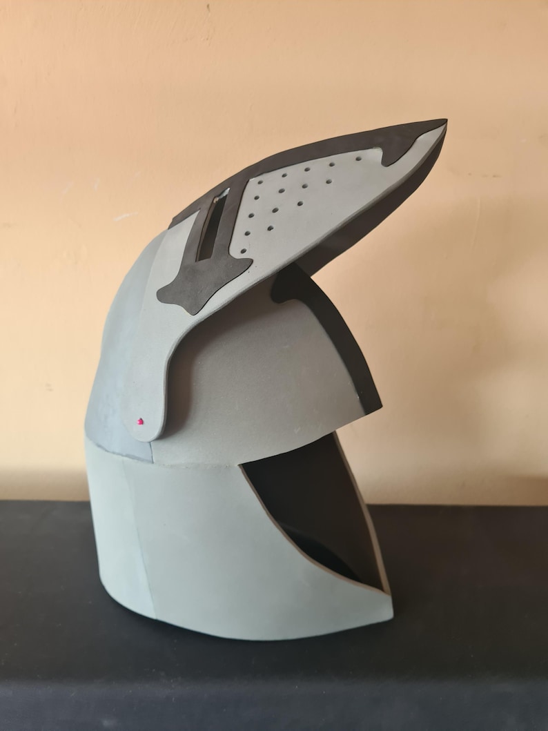 Medieval Helmet Pattern. Crusader Headpiece Blueprint. EVA Foam Helmet ...